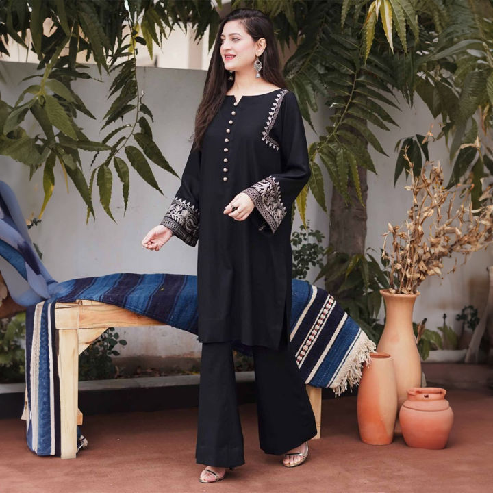 Eid Readymade Kashmiri Ari Work Two Piece - All Occasion - Perfect For ...