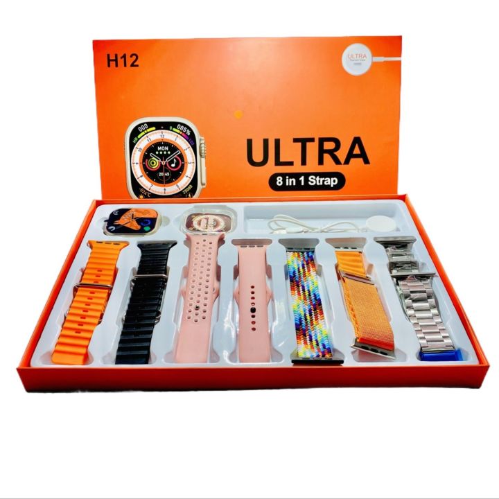 H12 Ultra 2.04 Inch Smart Watch 49mm Wireless Charging Bluetooth Call ...