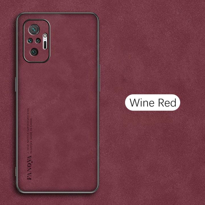 Relaxtoo For Xiaomi Redmi Note 10 Pro Max Sheepskin Leather Silicone ...