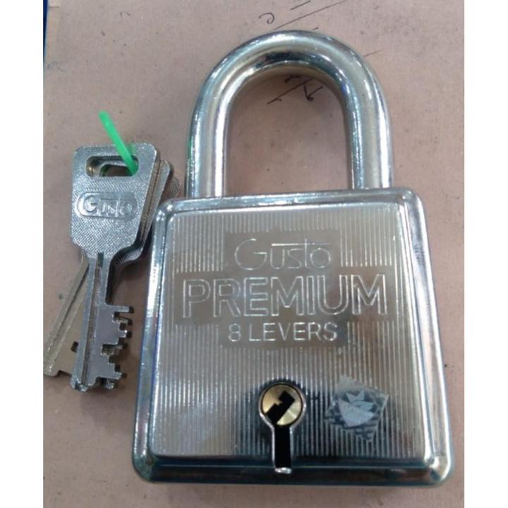 Top security lock for door or main gate with 3 key 70 mm 8 levers ...