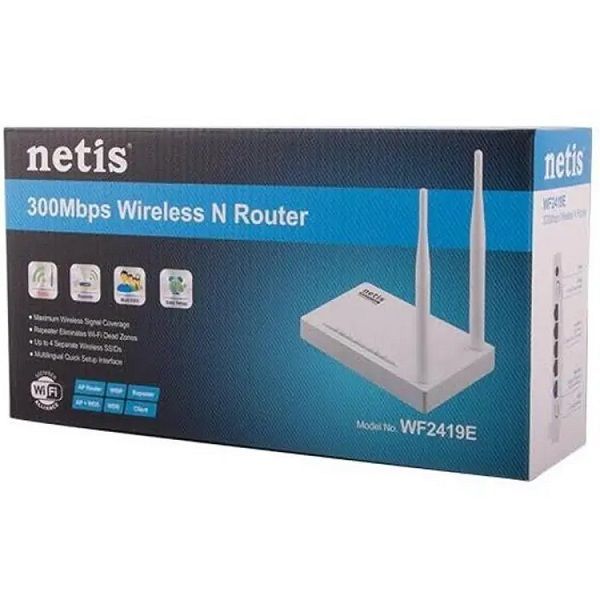 NETIS WF2419E 300MBPS WIRELESS N ROUTER 2 ANTENNA, Router, Netis Router | Daraz.com.bd