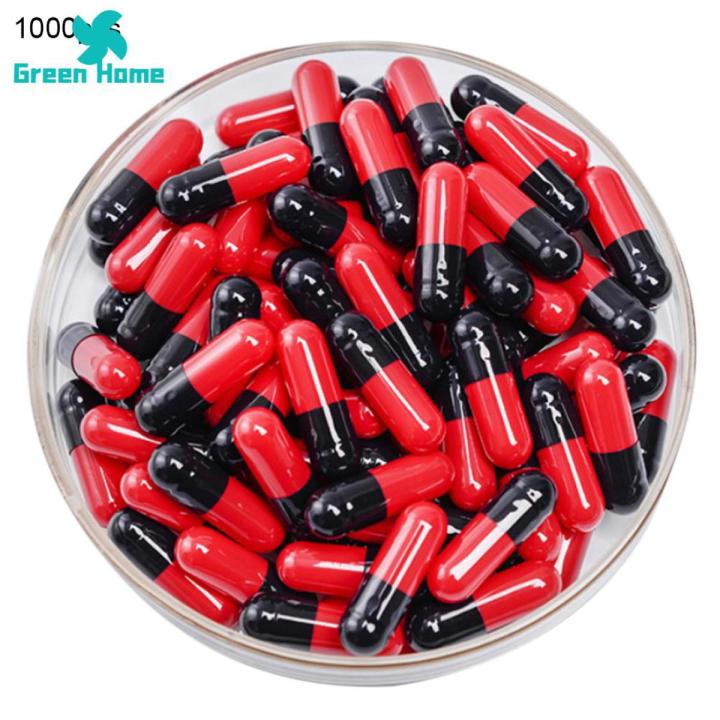 Green Home 1000Pcs Transparent Hollow Gelatin Empty Separated Medical ...