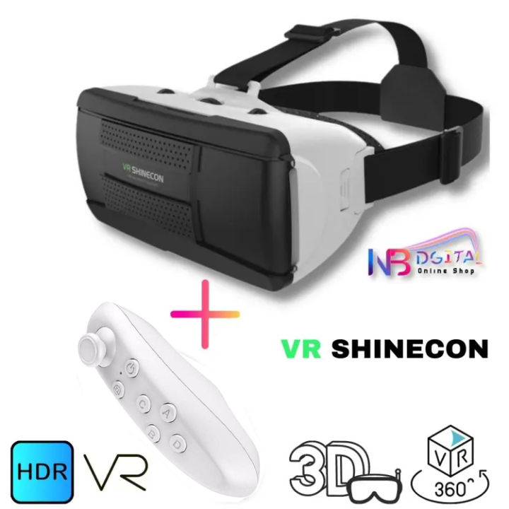 VR Shinecon G06B 3D Virtual Reality VR Box Gaming Glasses Headset 4.7-7 ...