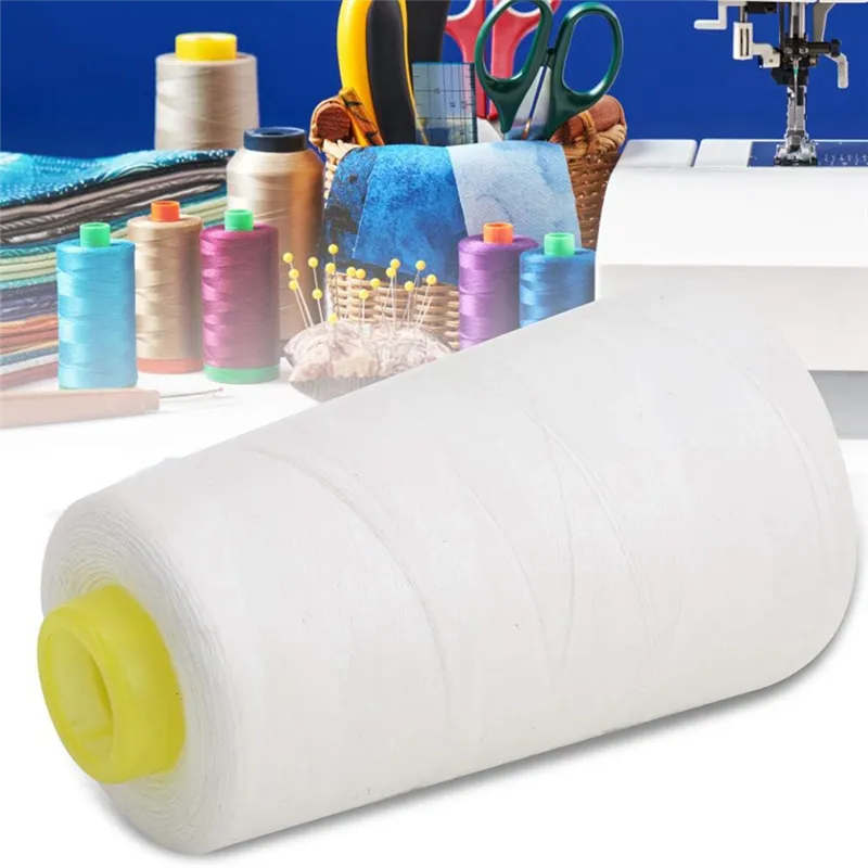 All-Purpose White Thread for Sewing Polyester Sewing Thread of 3000 ...