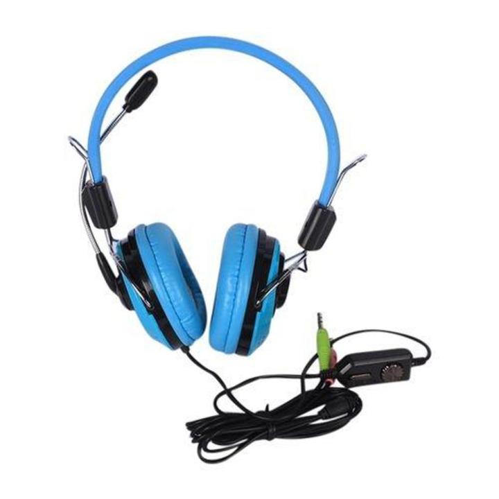 Stereo Headset KT- 5000 - Blue and Black | Daraz.com.bd