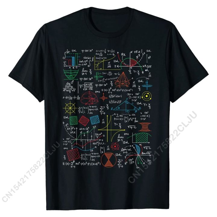 Funny Math Teacher Gift Idea Mathematics Formulas Sheet T-Shirt T Shirt ...