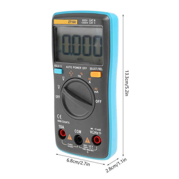 【Clearance Markdowns】 Digital Multimeter ZT100/ZT101/ZT102 Portable ...
