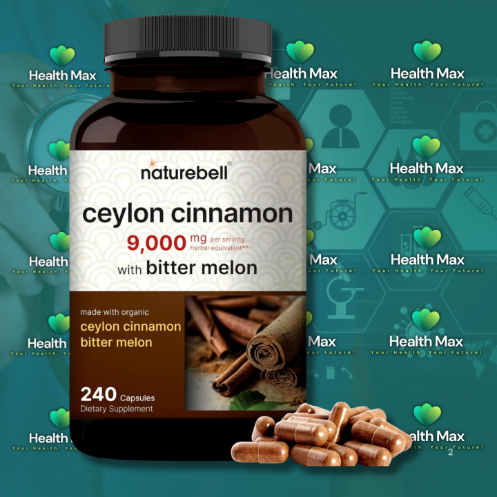 NatureBell Ceylon Cinnamon - 9000mg - 240 Capsules | Daraz.com.bd