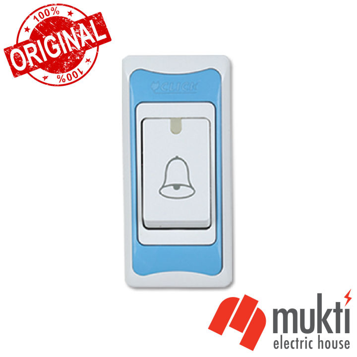 Click Duplex Series 6A Bell Push Piano Switch Premium Quality Bellpush ...