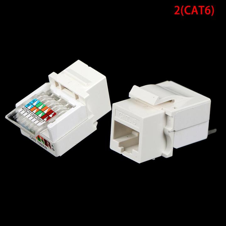 1x RJ45 Cat6 UTP Female Connector Network Module Free Tool Network ...