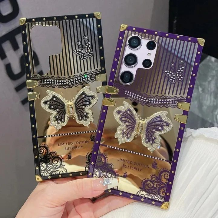 Luxury Butterfly Case for Samsung Galaxy S23 S24 Ultra S22 Plus S21 A53 ...