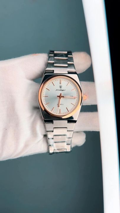 POEDAGAR 930 Men's New Luxury Luminous Date Week Stainless Steel Quartz ...