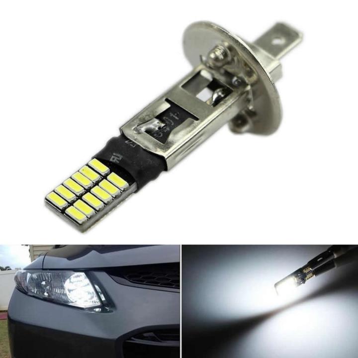 1pcs New Headlight 6500K HID White 24-SMD H1 LED Replacement Bulbs For ...