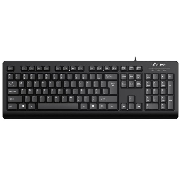 uFound U-70 Wired Business Office Keyboard 106-key USB Powered Keyboard ...