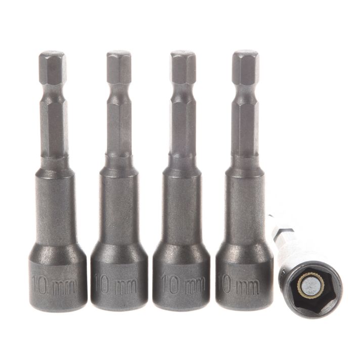 5 Pcs Magnetic Power 10mm Hex Socket Nut Setters Driver | Daraz.com.bd