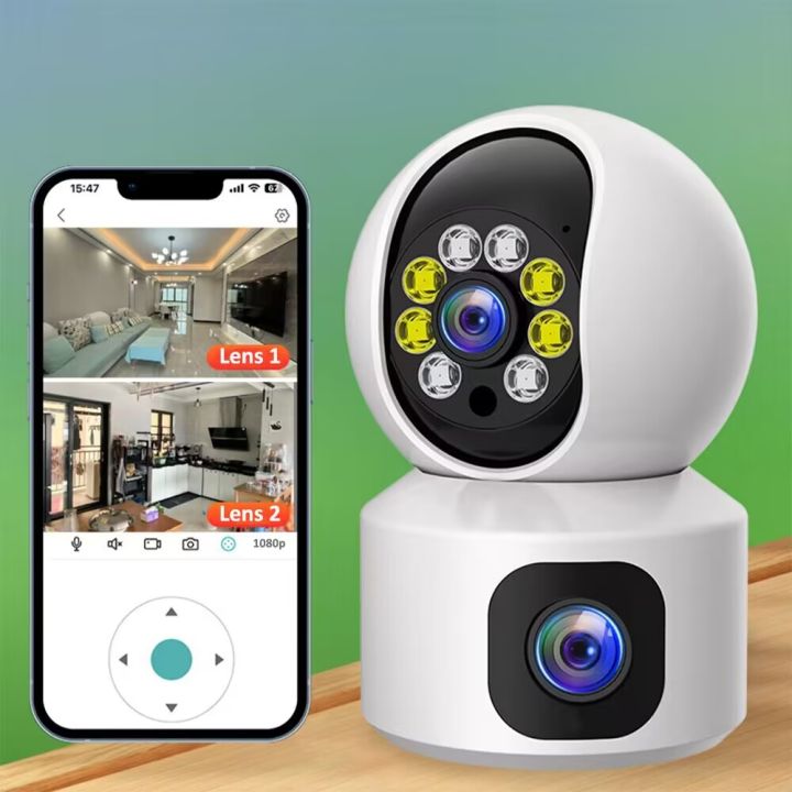 IP Camera 1080P HD Wireless Home Security 360° Surveillance Night ...