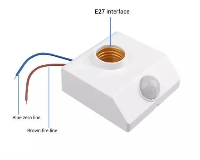 motion sensor holder, motion sensor lamp holder,E27 Infrared PIR Sensor ...