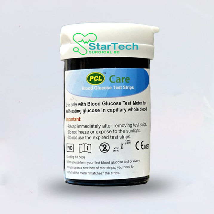 PCL Care Glucose Test Strips – 50 Strips | Daraz.com.bd