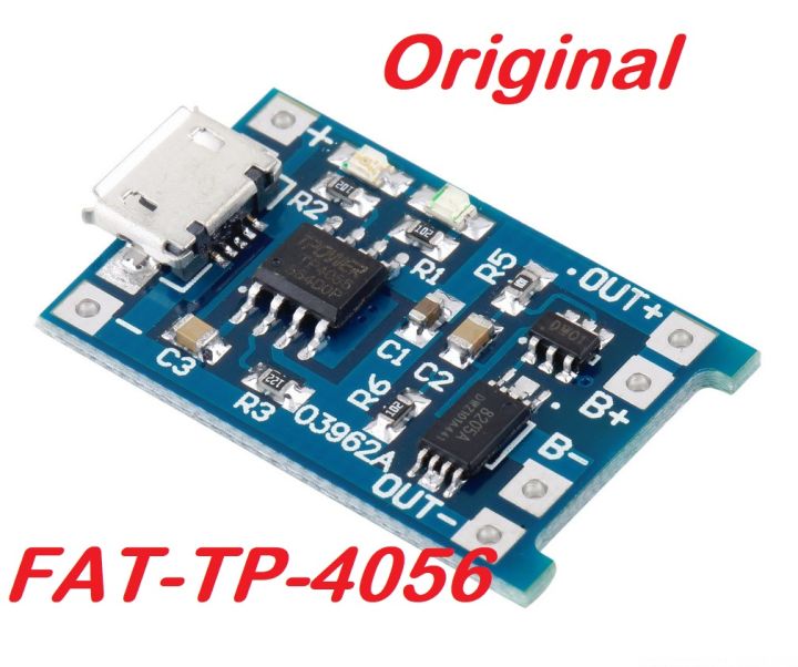Ori-ginal FAT Type TP4056 TP-4056 5V 1A Type-B USB With Battery ...