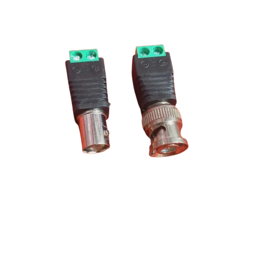 1Pair- BNC Male-Female 2-Pin Connector CCTV Coax Cable to Bare Wire ...