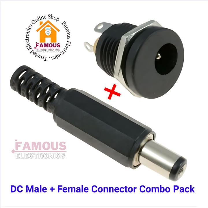 3set Dc Jack Socket Female Connector 3pcs Male 3pcs Female Daraz