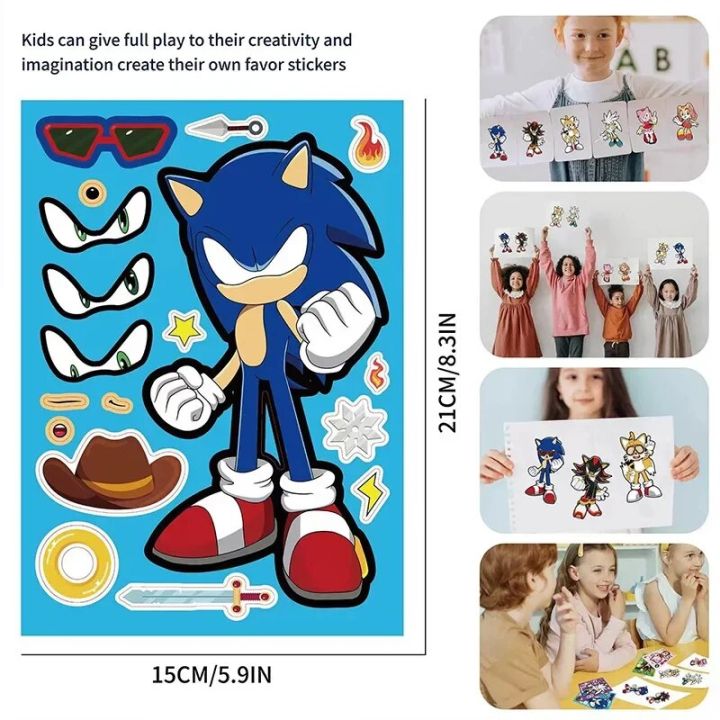 Hedgehog Sonic Action Chart Manual Sticker Cartoon Anime Sonic Parent ...