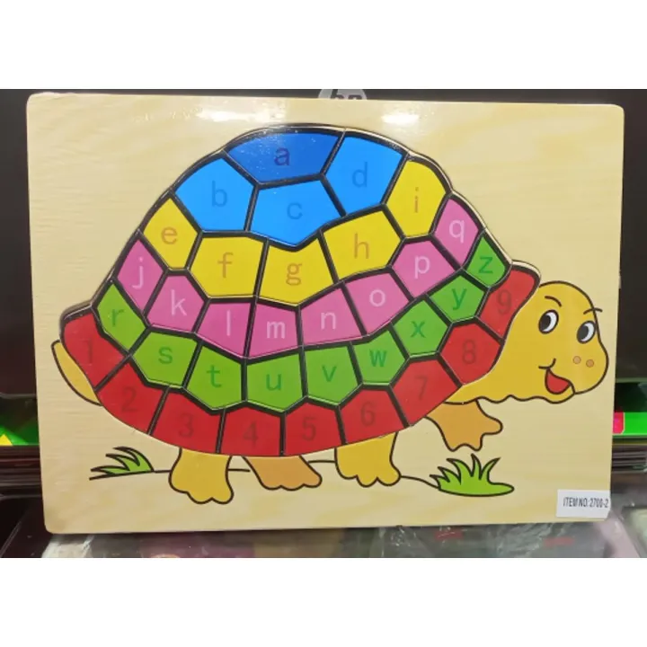 Tortoise Wooden Education Puzzle For Kids - Multicolor | Daraz.com.bd