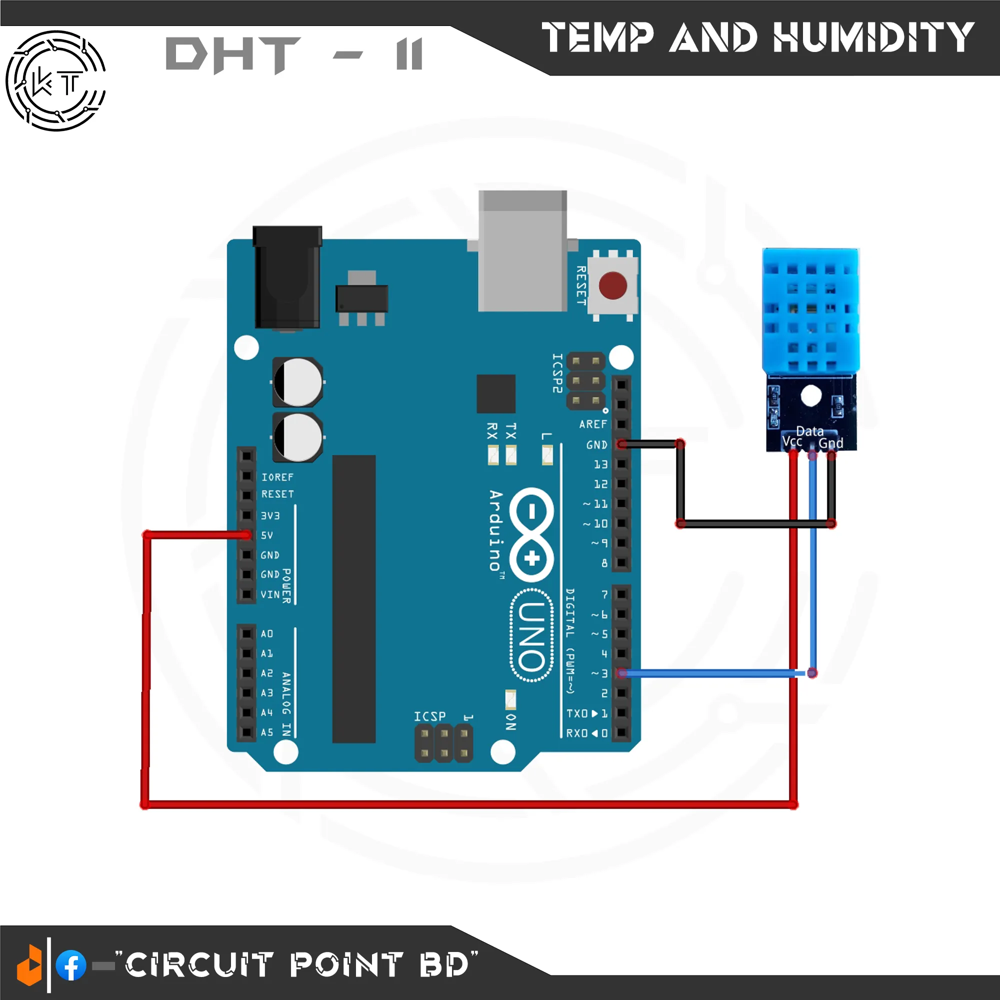 Temperature and Humidity Sensor DHT11 Module for arduino and DIY ...