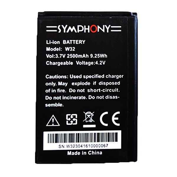 Symphony W32 Mobile Battery 2500 mAh | Daraz.com.bd