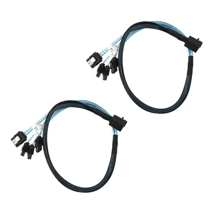 JOUYI 2X Internal Mini SAS to SATA Cable, SFF-8643 to SATA Forward ...