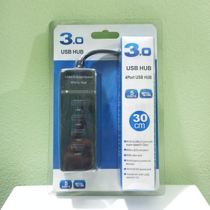 High Speed 4 Ports USB 3.0 HUB With Lighting Indicator - 30 CM | Daraz ...