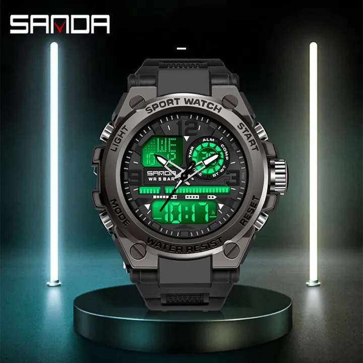 SANDA New Products Fashion Creative Waterproof Men's Watch Sports ...