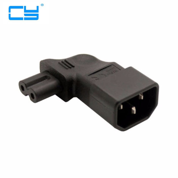 IEC320 IEC 320 iec C14 connector to C7 90 Degree Left Right Angled Power Male to Female ...