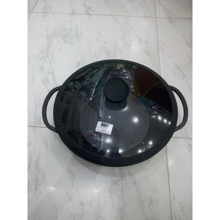 IND40Die Cast Cooking Pot W/Silicon Lid and Knob 40cm | Daraz.com.bd