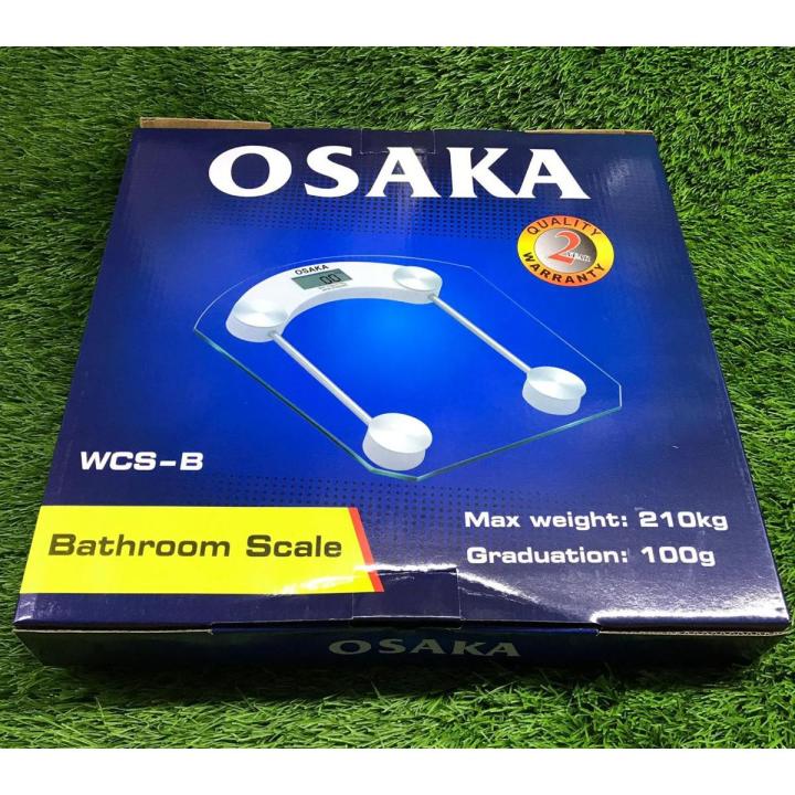 OSAKA Digital Personal Weight Scale White Glass Scale 210kg | Daraz.com.bd