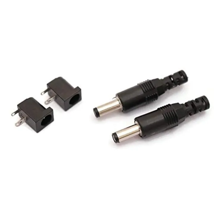 4pcs-MALE Plug & Female Jack 3Pin PCB Panel Mount DC Power Connector ...