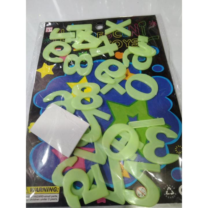 Night Glow Fluorescent Letters Multicolour-A To Z pack | Daraz.com.bd