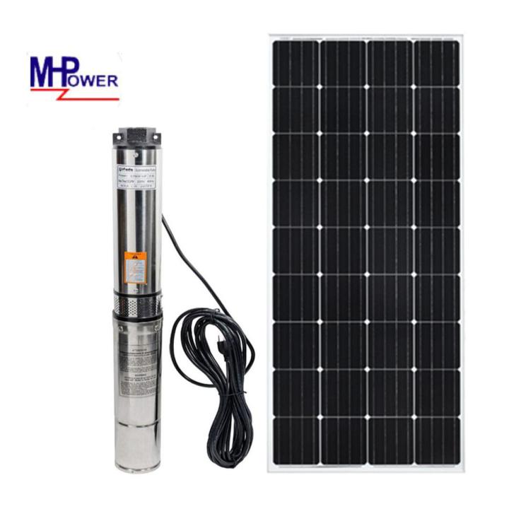 Solar 370 Watt Submersible Deep Well Pump Solar DC 24V/36V Stainless ...