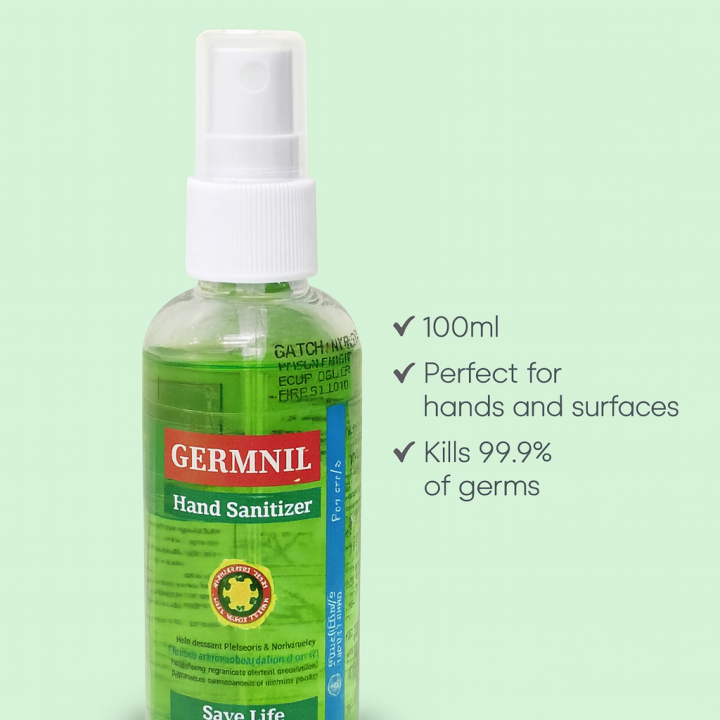 Germnil Hand Sanitizer Spray – Safe for Kids & Adults | Portable 50 ml ...
