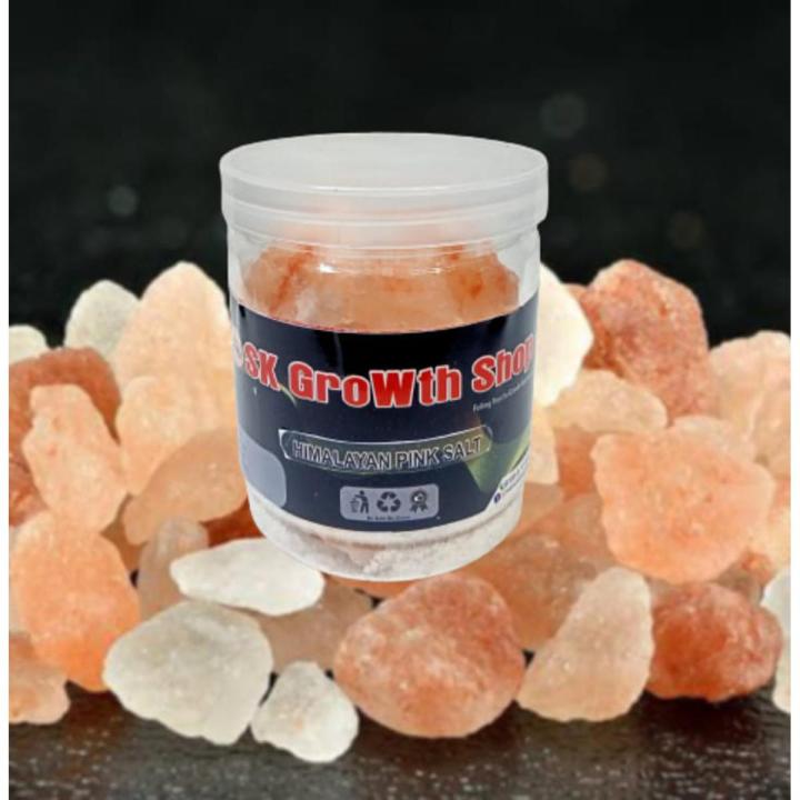 Himalayan Natural Pink Salt Rock Salt - 500gm Storage Glass Jar | Daraz ...