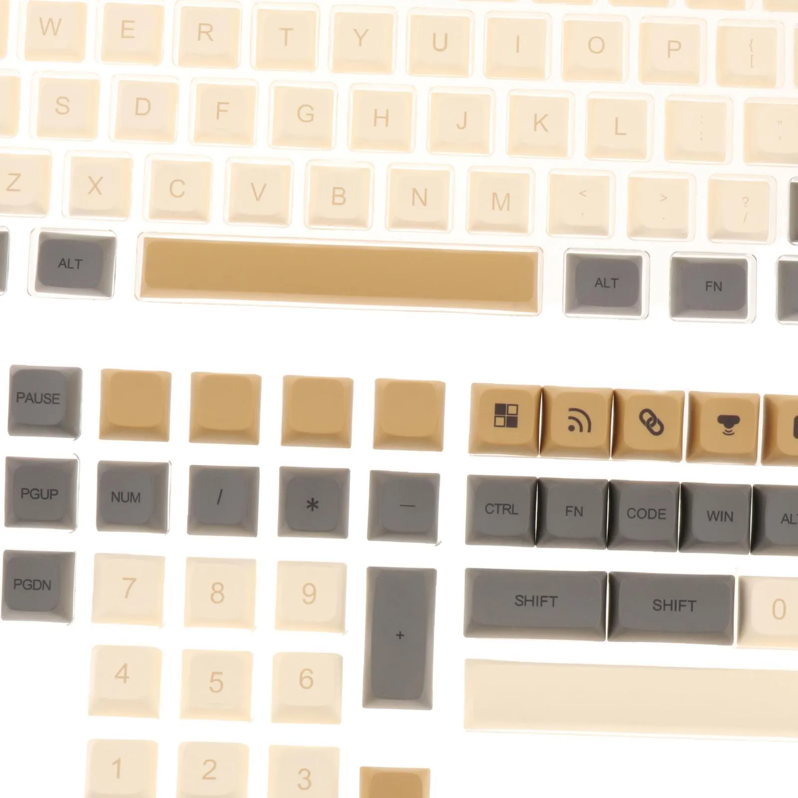 125 Keys PBT Keycaps with Storage Box, Waterproof & Dustproof, Easy to ...