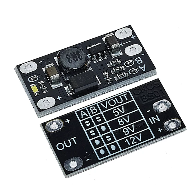Mini DC-DC Boost Step Up 3V 3.2V 3.3V 3.7V 5V 9V to 12V Voltage ...