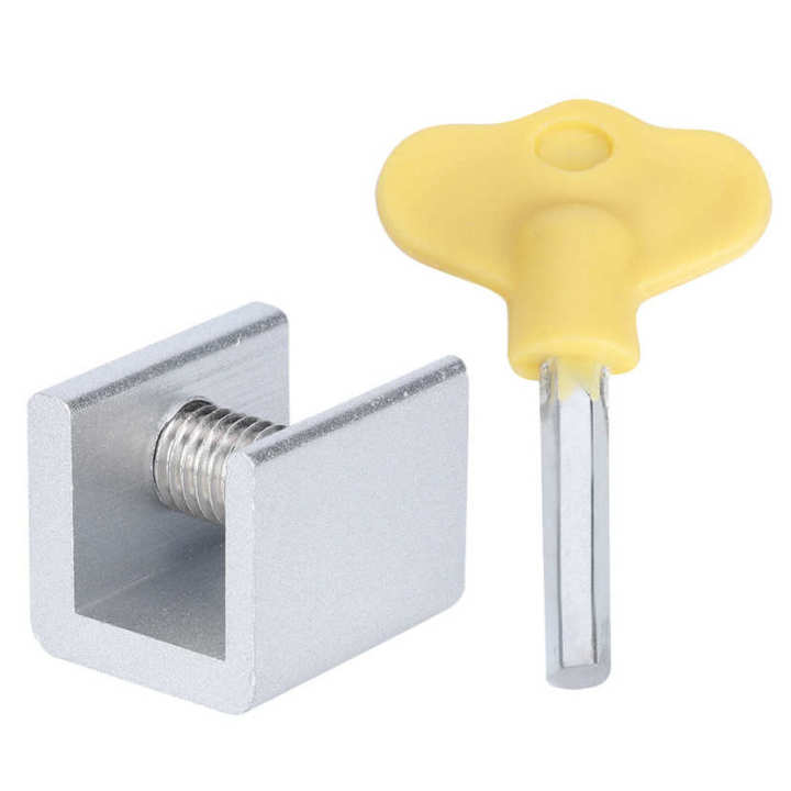 10 Set Sliding Window Safety Lock Aluminum Alloy Slide Security Stopper ...