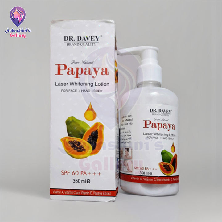 Dr Davey Papaya Body Lotion 350ml SPF 60 PA +++ | Daraz.com.bd