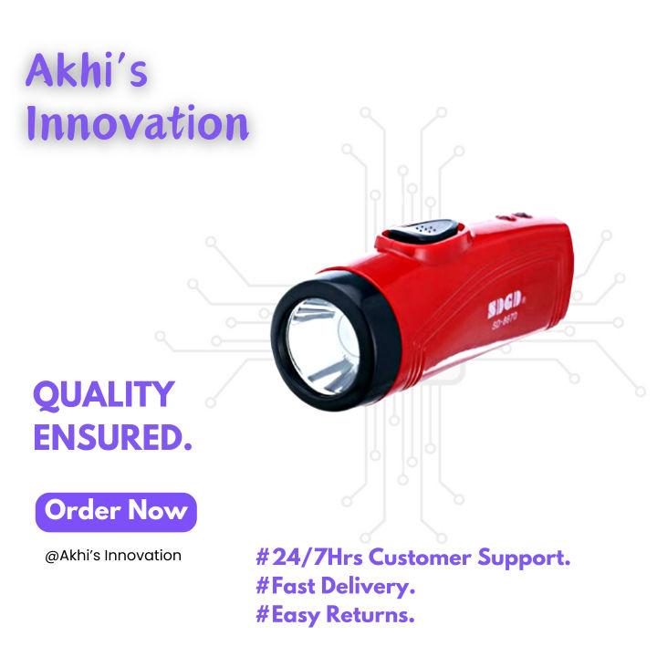Mini Torch Light With USB Charging | Daraz.com.bd