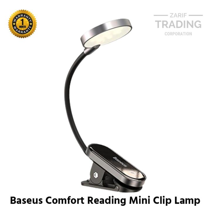 Baseus Comfort Reading Mini Clip Lamp Lamp Book Light USB Led Rechargeable Mini Clip-On Desk ...