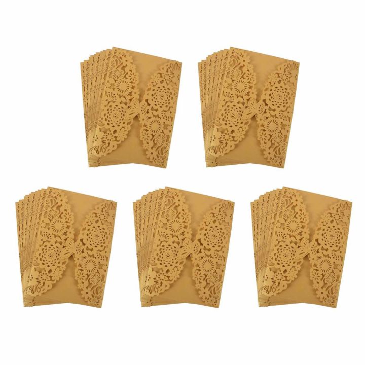 50Pcs Delicate Carved Butterflies Romantic Wedding Invitation Card ...