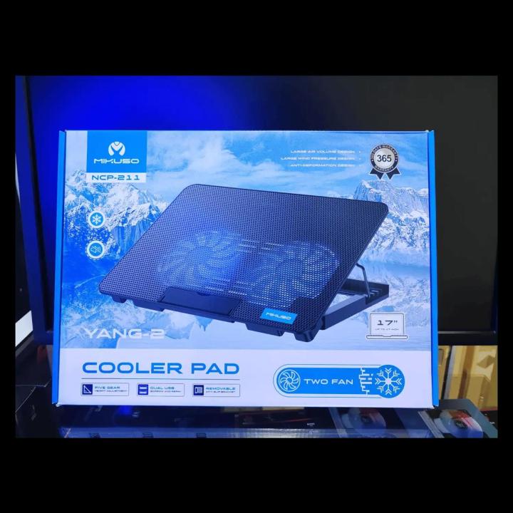 LAPTOP COOLER PAD 2FAN MIKUSO NCP 211 | Daraz.com.bd