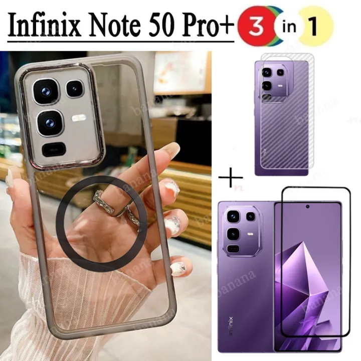 Infinix Note 50 Pro+ Case Magnetic Sticker Shockproof Phone Case for ...