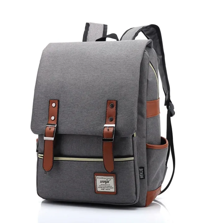 Vintage Unisex Oxford Waterproof Backpacks Large Capacity Men Canvas ...